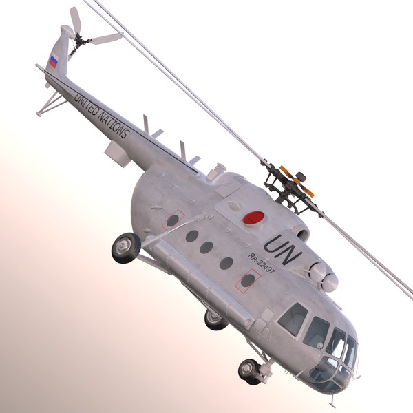 mi-8 helicopter 3d model