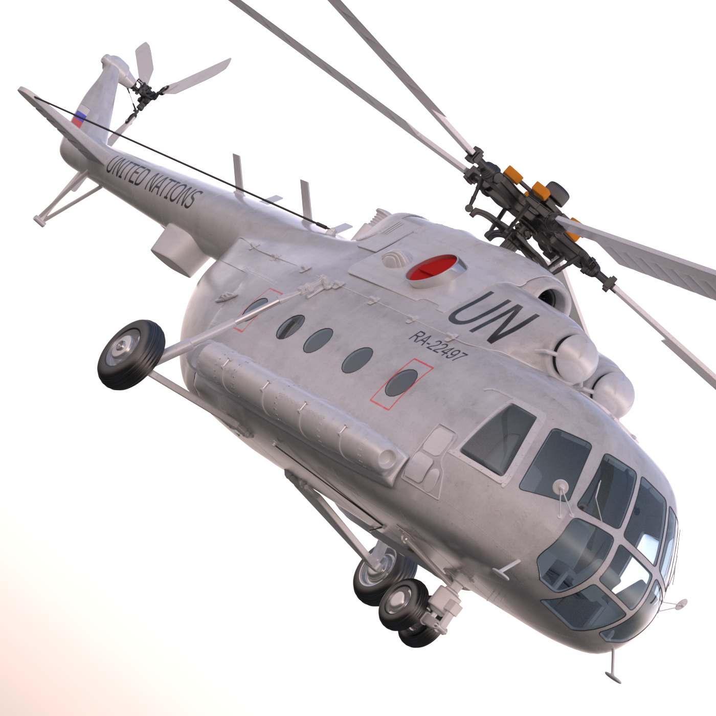mi-8 helicopter 3d model