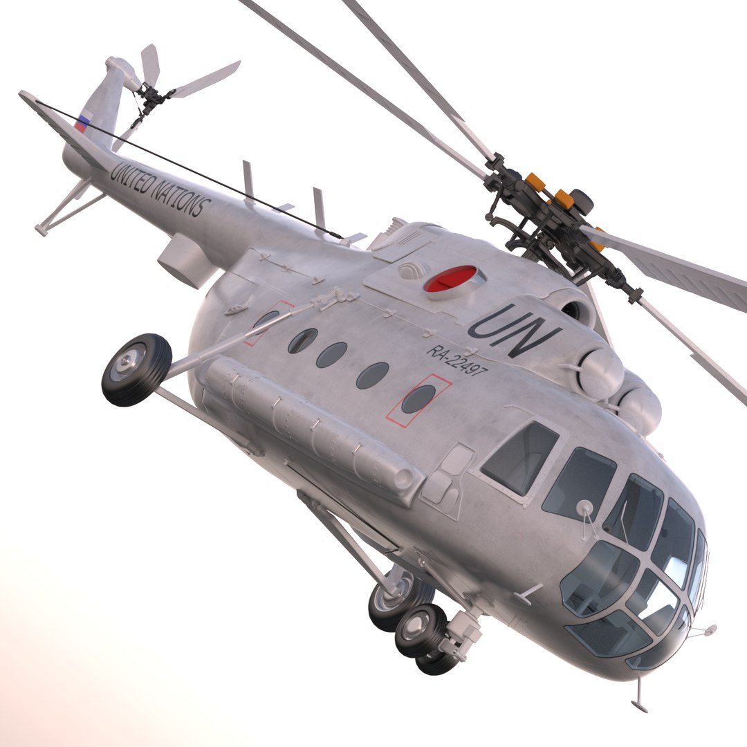 Mi-8 Helicopter 3d Model