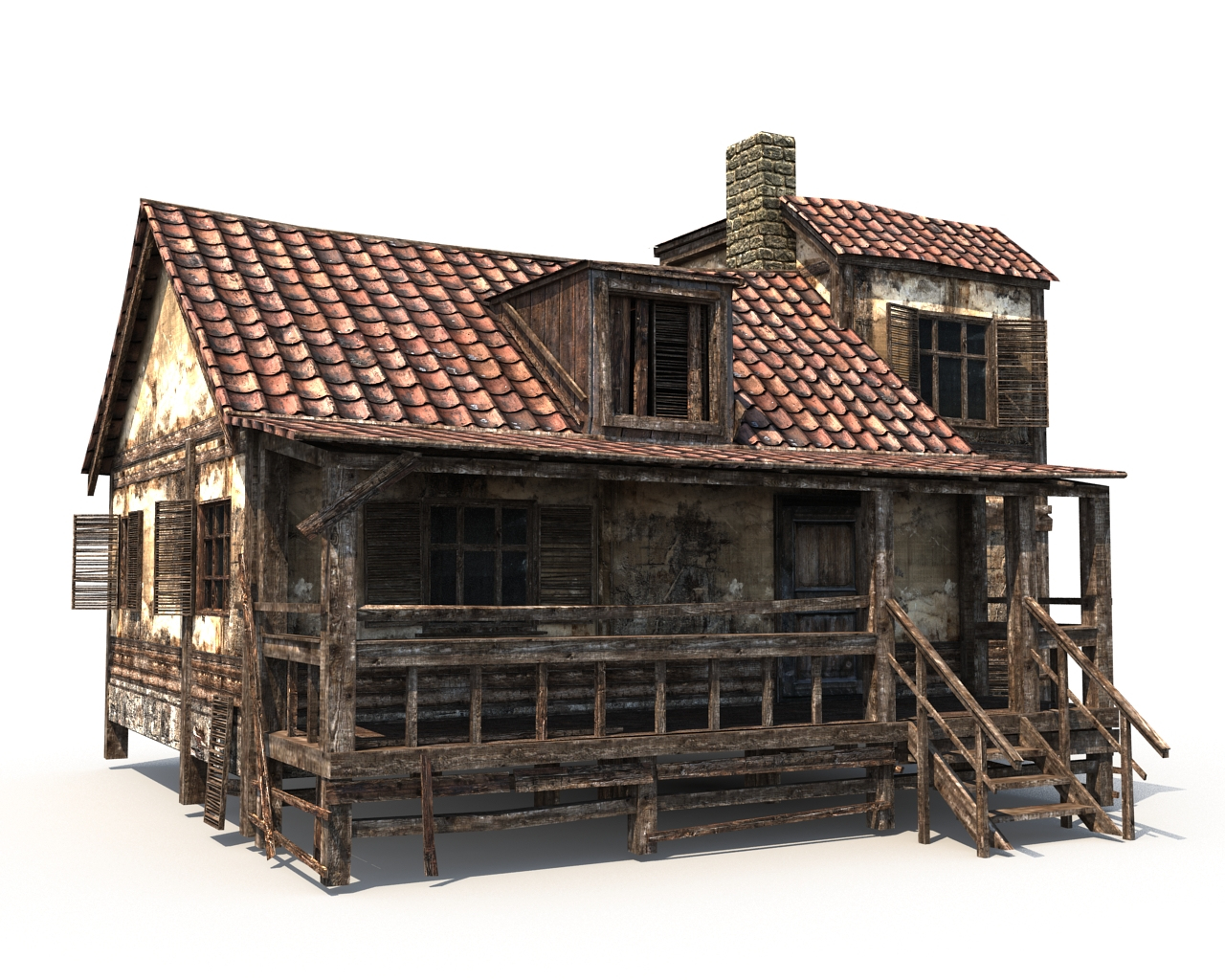 old house 3d max