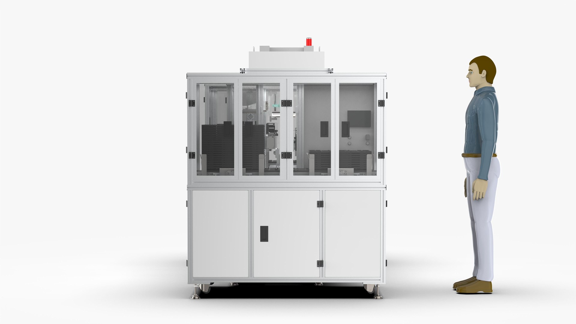 3D Automatic Storage Tray Sorter For Glass White Chip Detection - TurboSquid 2217857