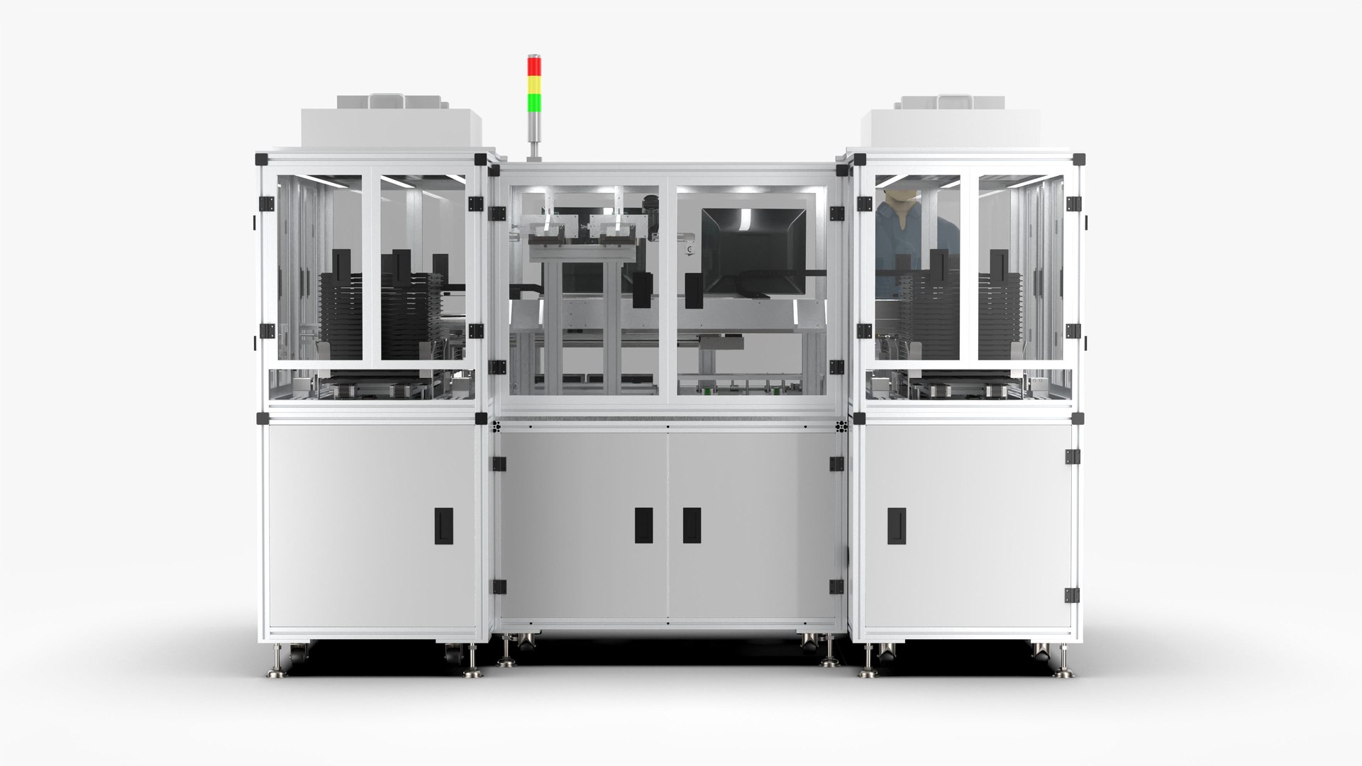 3D Automatic Storage Tray Sorter For Glass White Chip Detection - TurboSquid 2217857