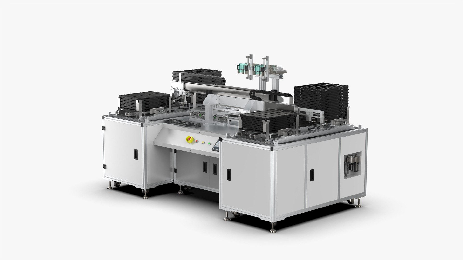 3D Automatic Storage Tray Sorter For Glass White Chip Detection ...