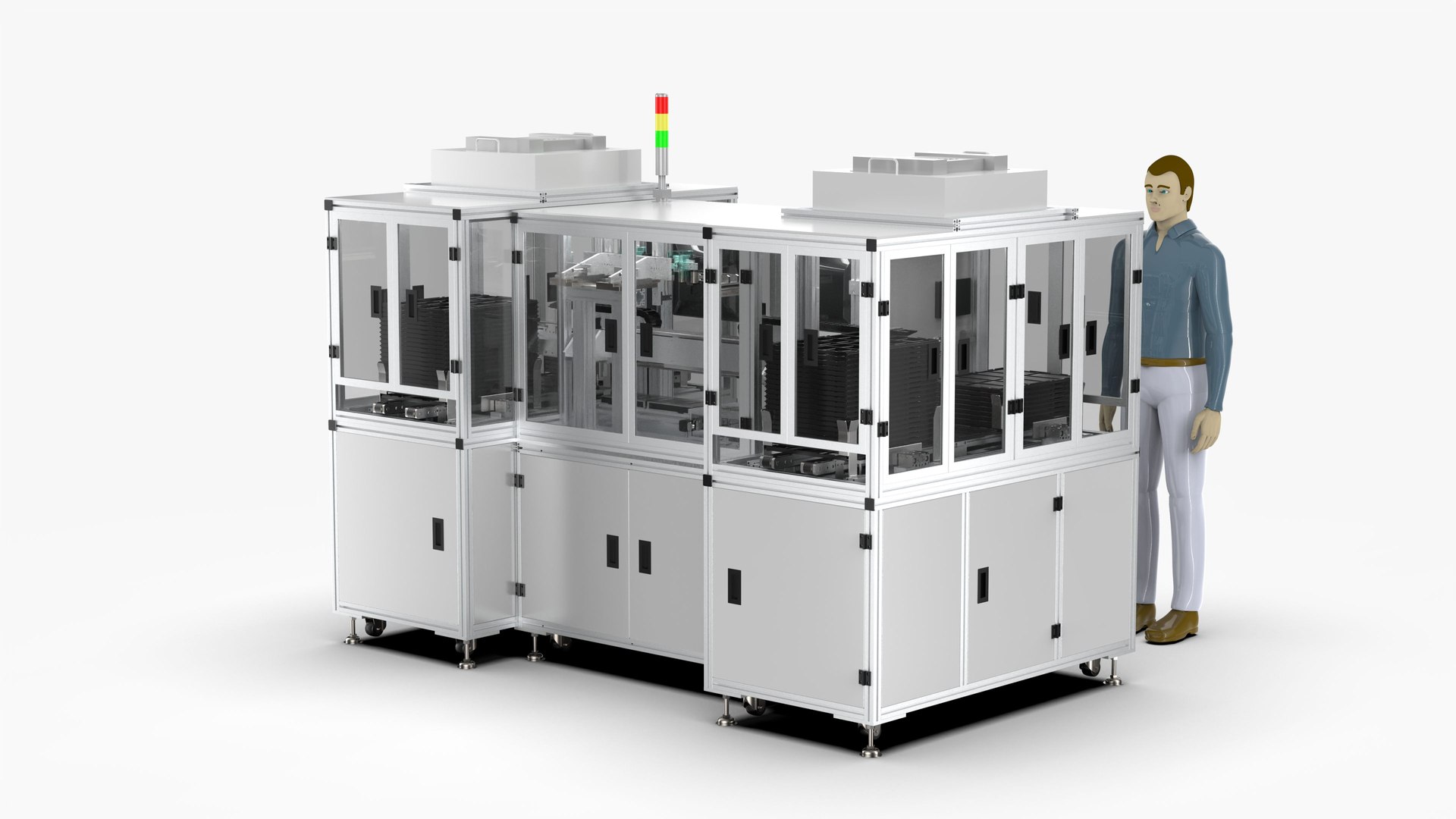 3D Automatic Storage Tray Sorter For Glass White Chip Detection ...