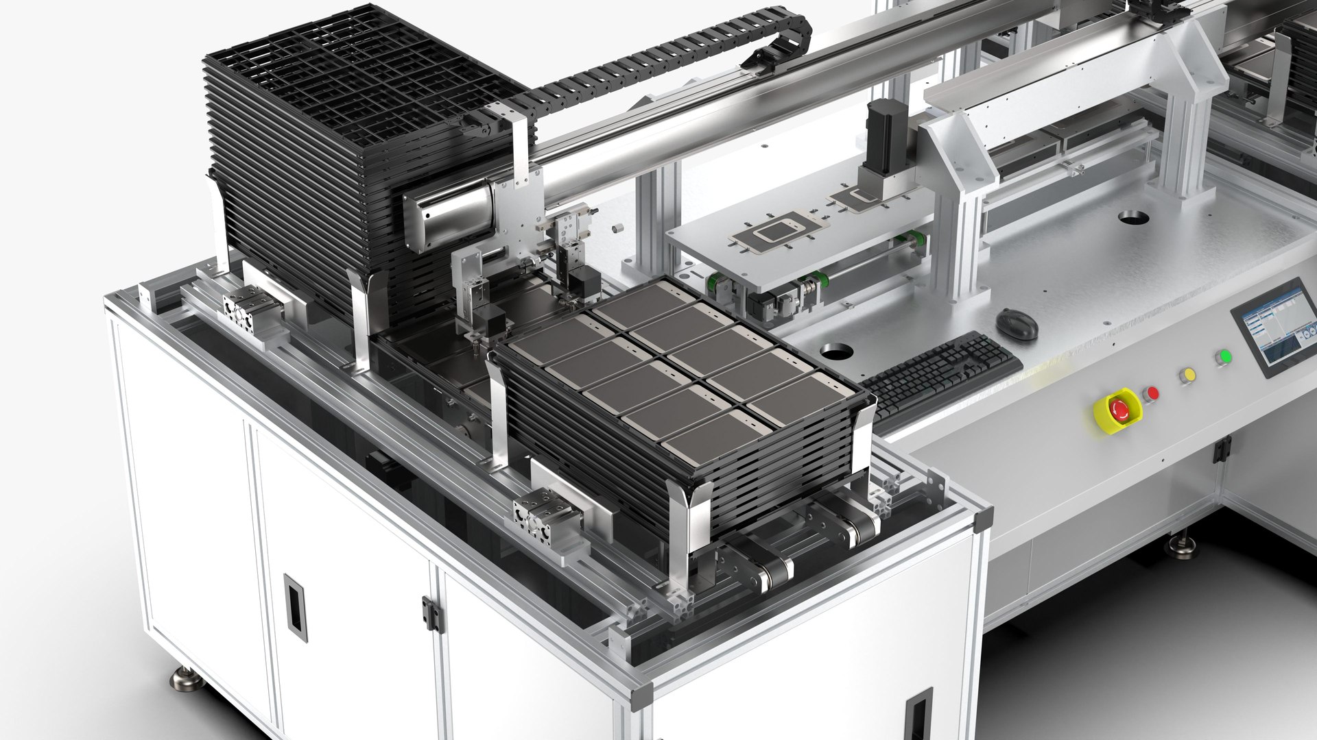 3D Automatic Storage Tray Sorter For Glass White Chip Detection ...