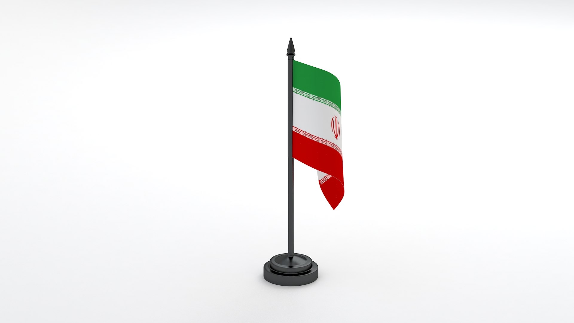 3D Table Flag Iran - TurboSquid 2406985