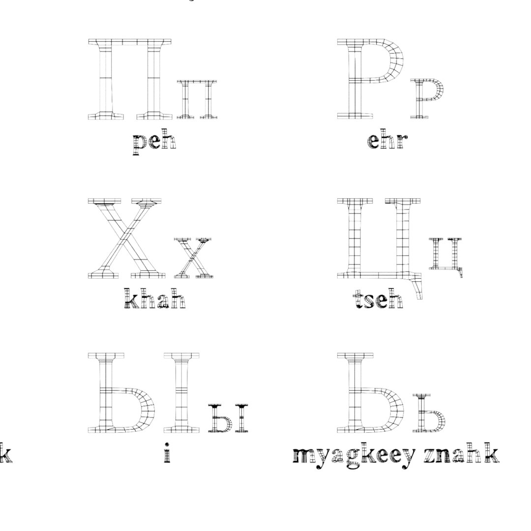 Russian Alphabet Model - TurboSquid 1473276
