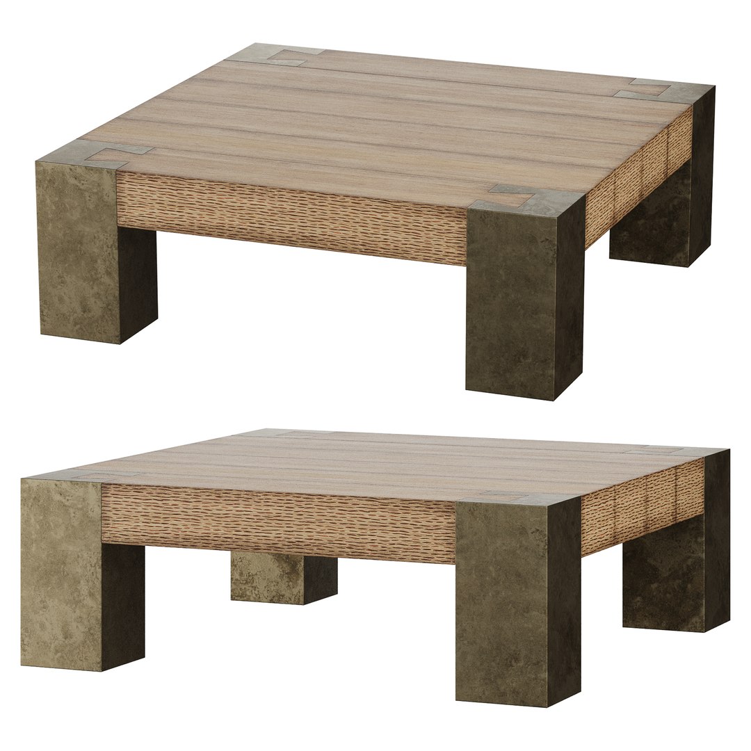 3D Model Telluride Square Coffee Table - TurboSquid 2213218