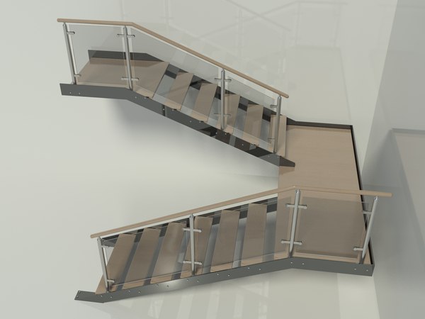 max u shape modern stairs