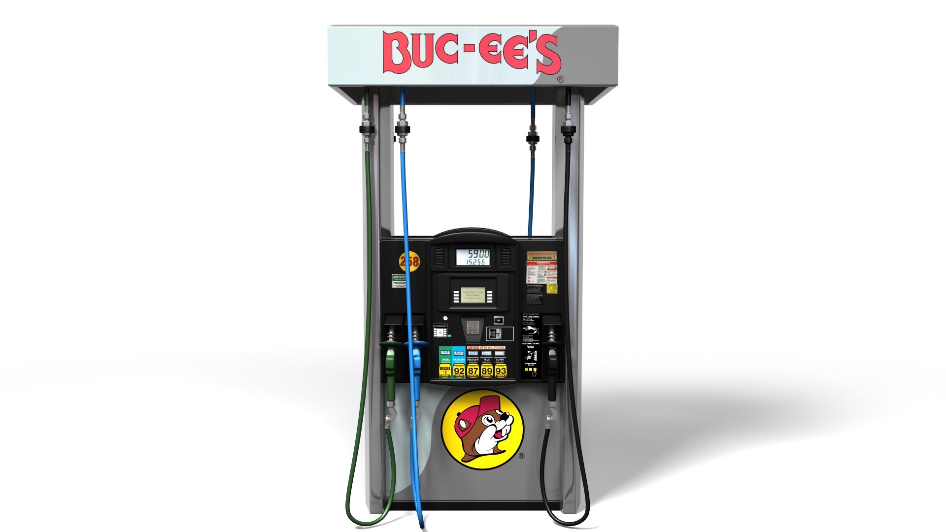 Buc-ees Gasolline Pump 3D Model - TurboSquid 2175793