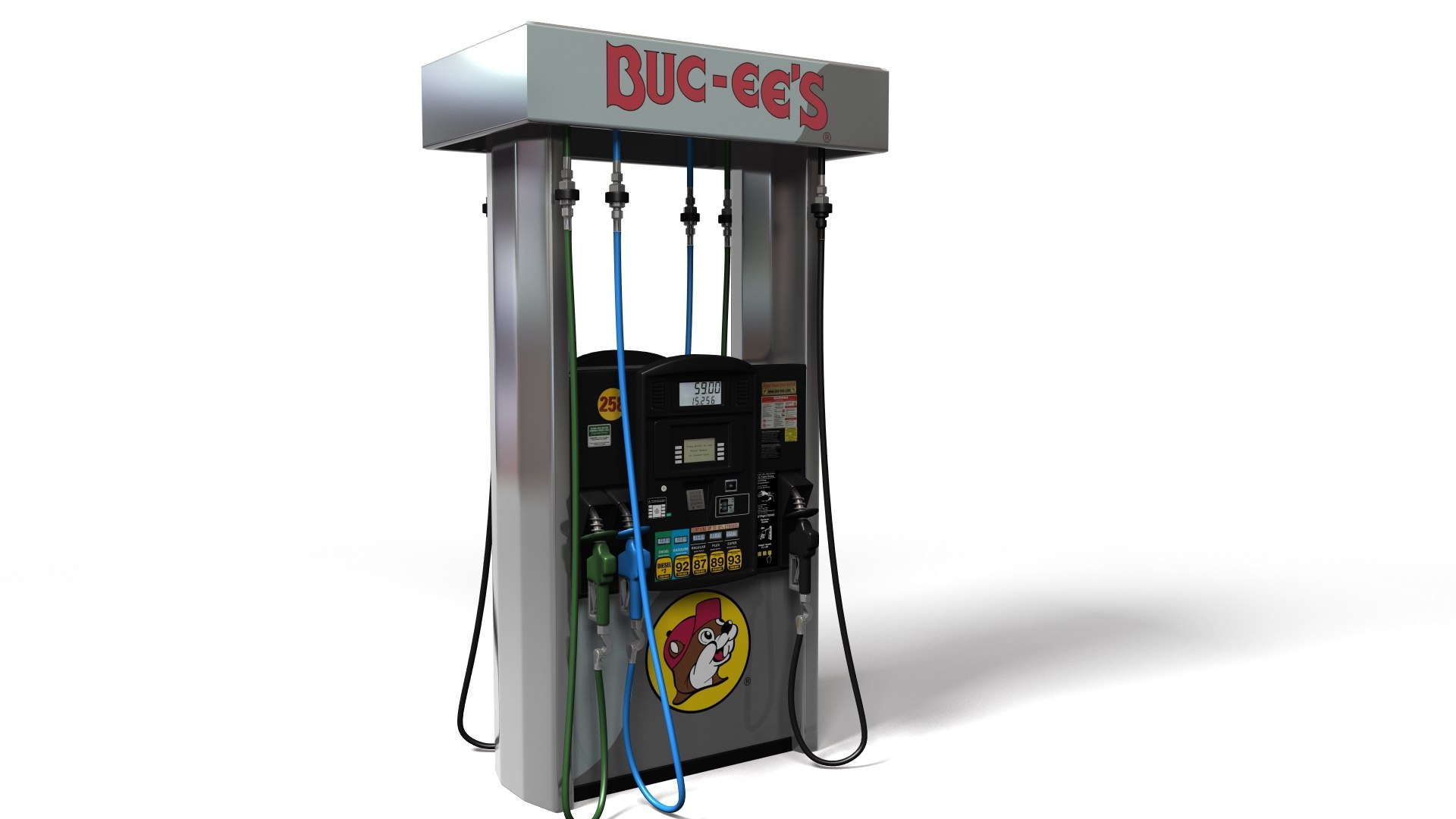 Buc-ees Gasolline Pump 3D Model - TurboSquid 2175793