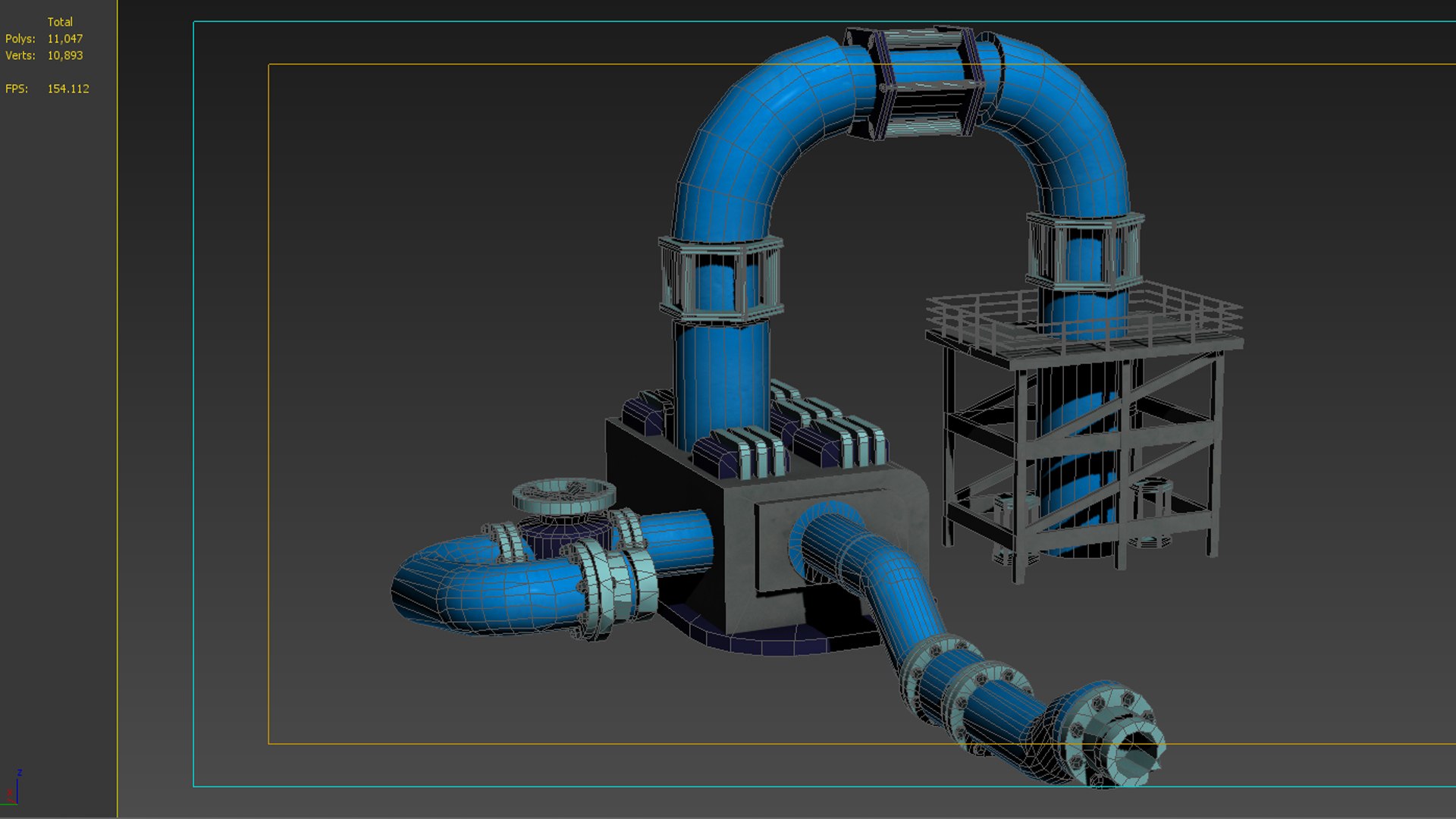 Realistic Industrial pipes pipe tube tubes iron metal Valve plumb 3D ...