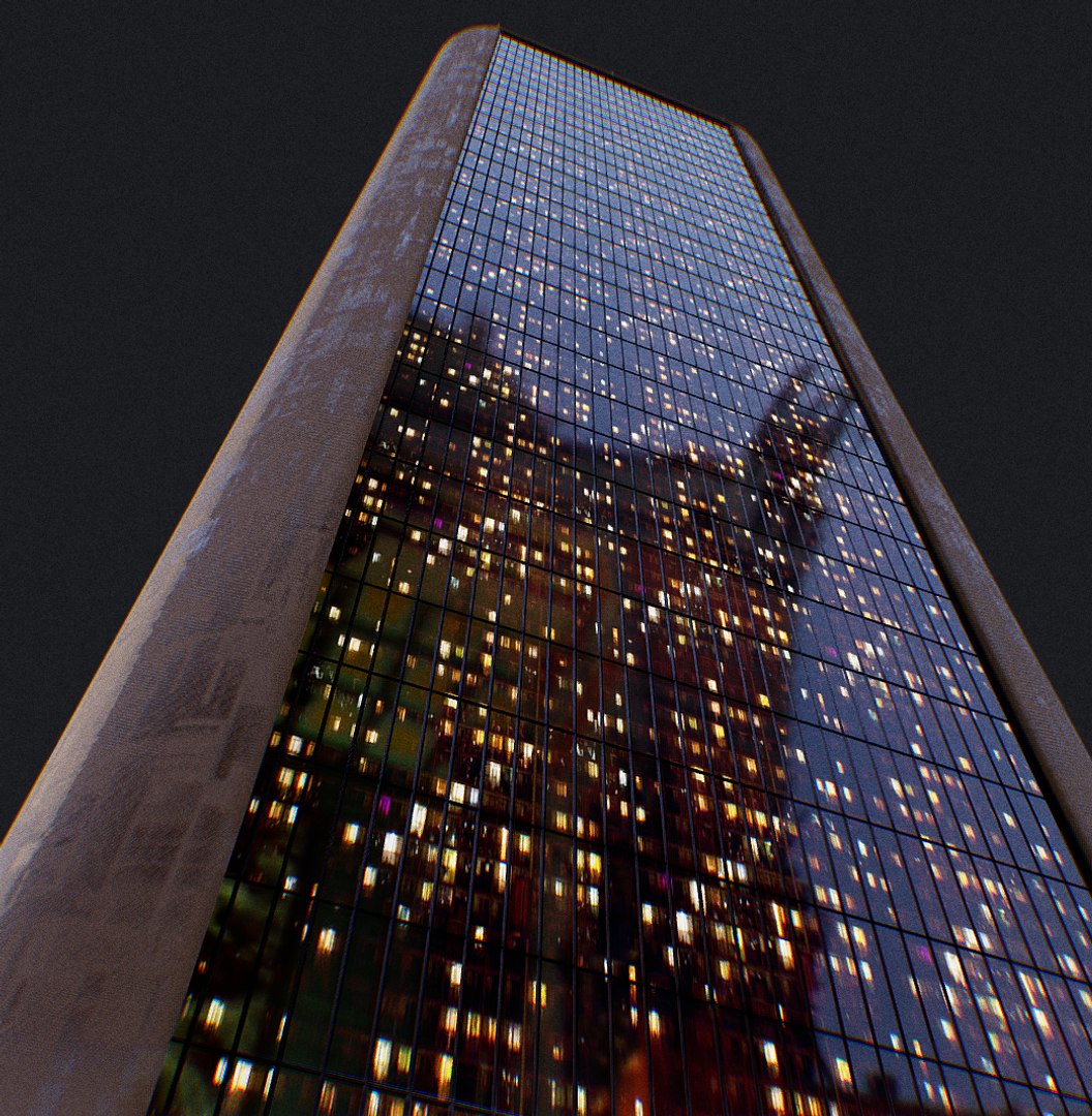 3D Low Poly - Futuristic Sci-fi Skyscraper Building Model - TurboSquid ...