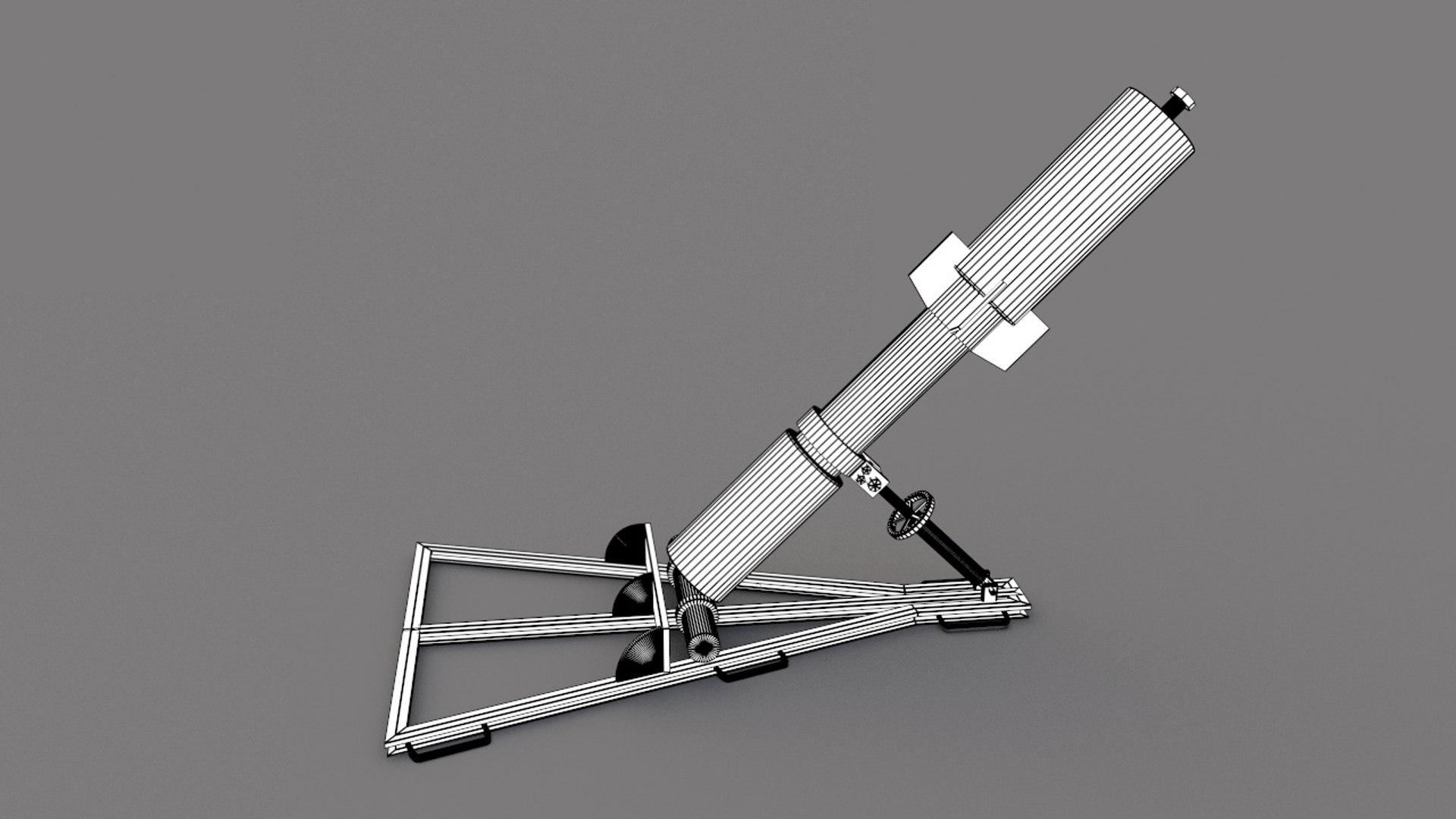 3D Davidka Little David Mortar - TurboSquid 1315400