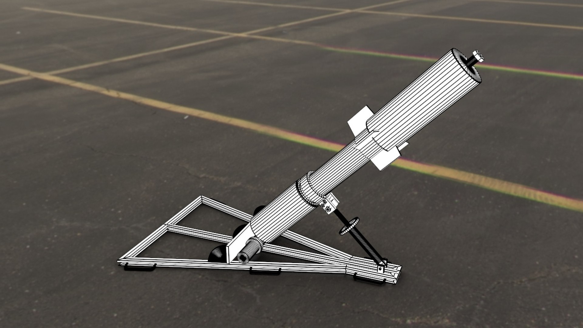 3D Davidka Little David Mortar - TurboSquid 1315400