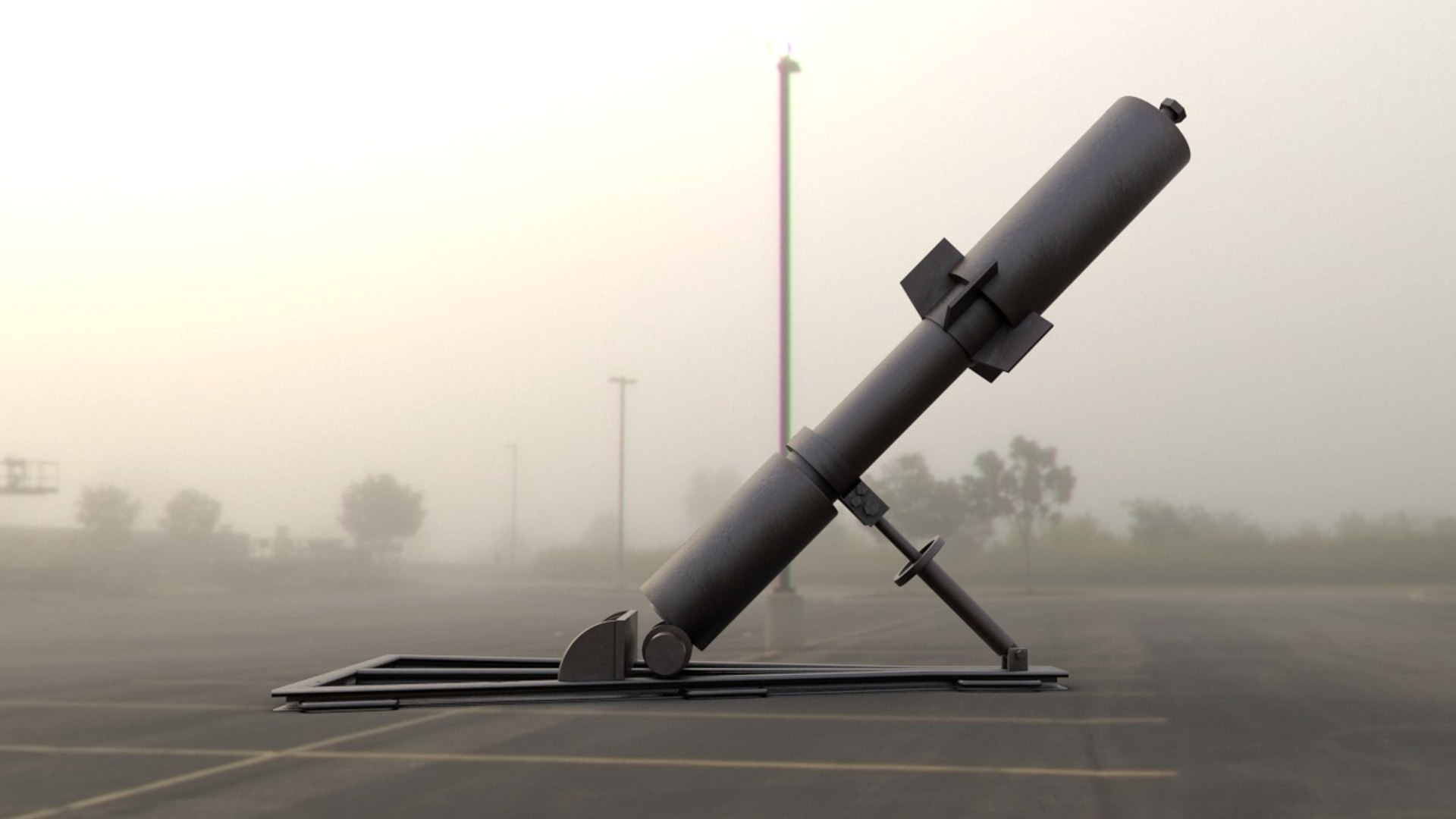 3D Davidka Little David Mortar - TurboSquid 1315400