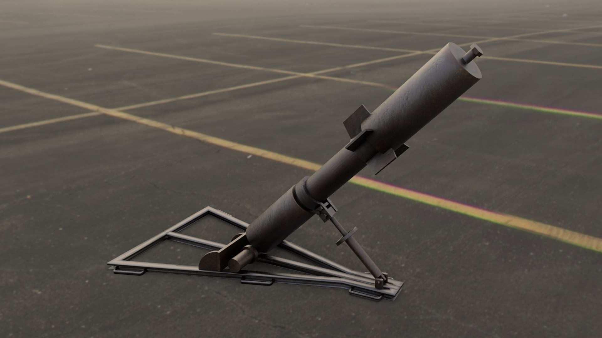 3D Davidka Little David Mortar - TurboSquid 1315400