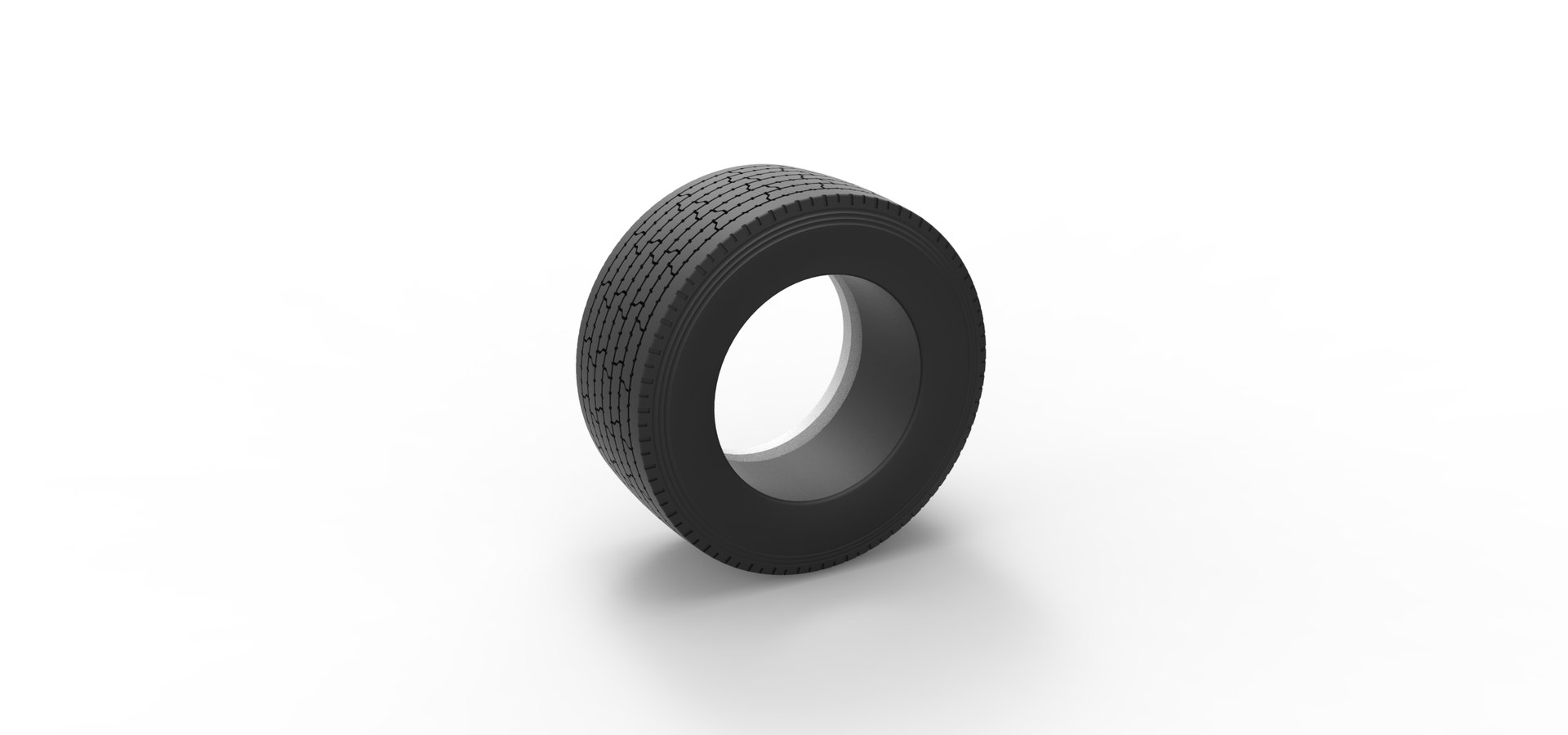 Super Single Semi Whitewall Tire Version 3 Scale 1 To 25 Model ...