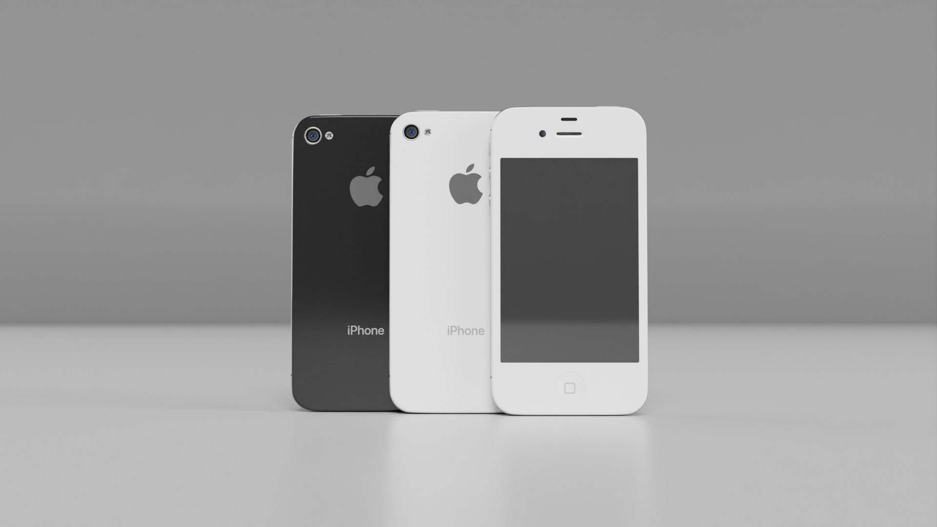 3D iPhone 4S All Colors Smartphone model - TurboSquid 2079857