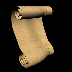 Free 3D Scroll Models - Available For Download On TurboSquid