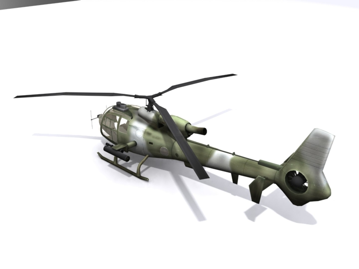 Sa342 Gazelle 3d Model