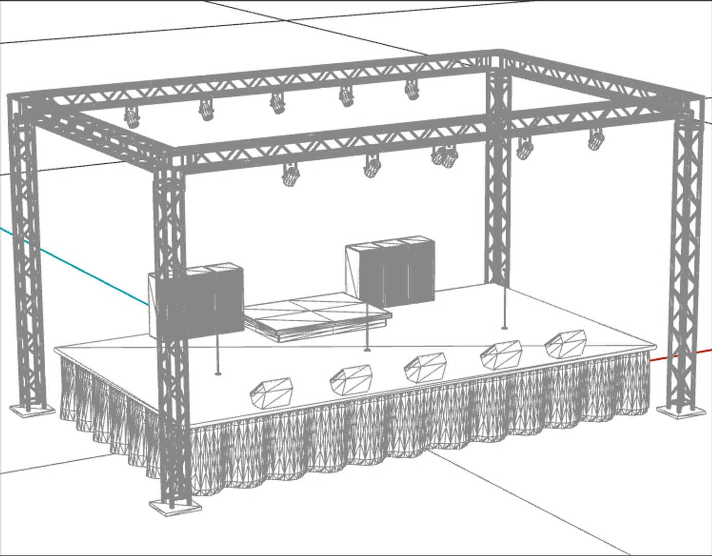 3D Model Concerts Stage - TurboSquid 1518693