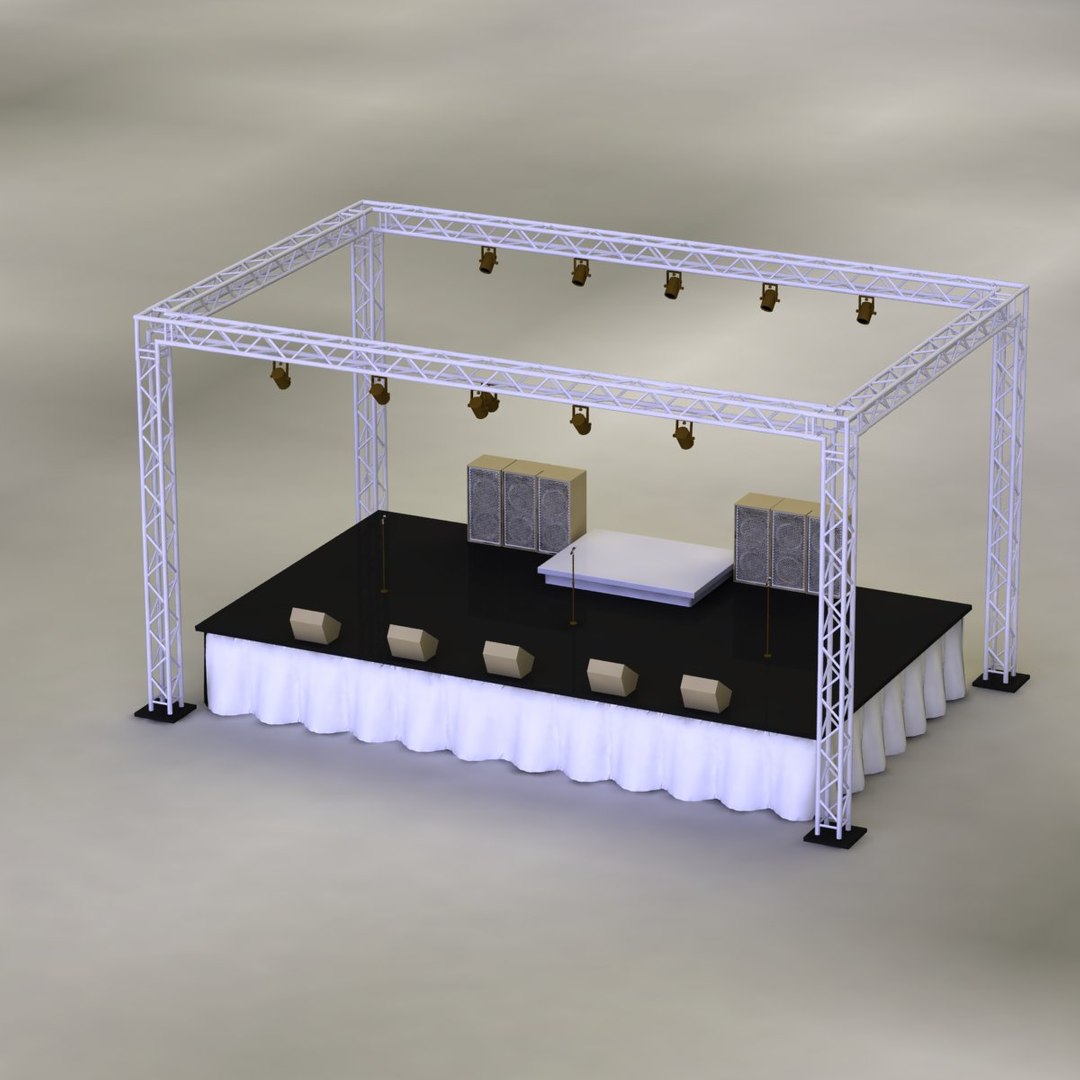 3D Model Concerts Stage - TurboSquid 1518693
