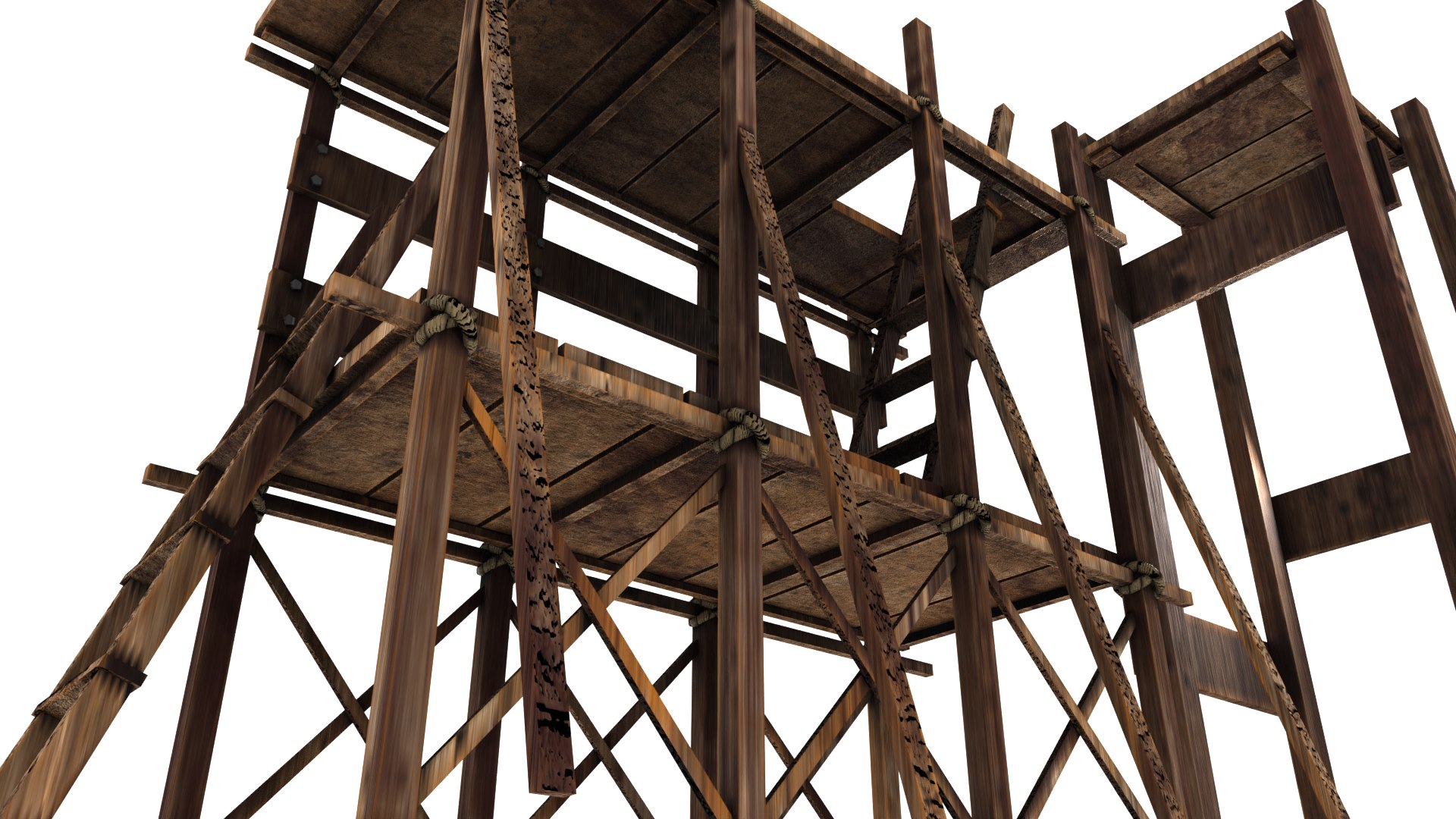 3D Medieval Construction Site - Low Poly 3D Model Model - TurboSquid ...