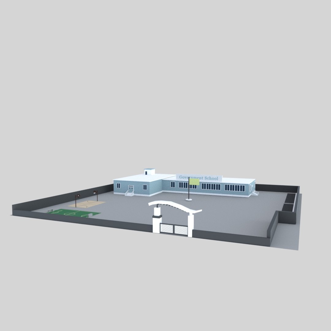 School Model - TurboSquid 1376476