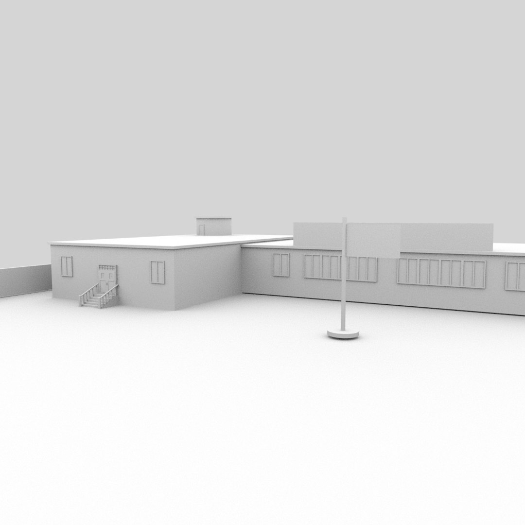 School Model - TurboSquid 1376476