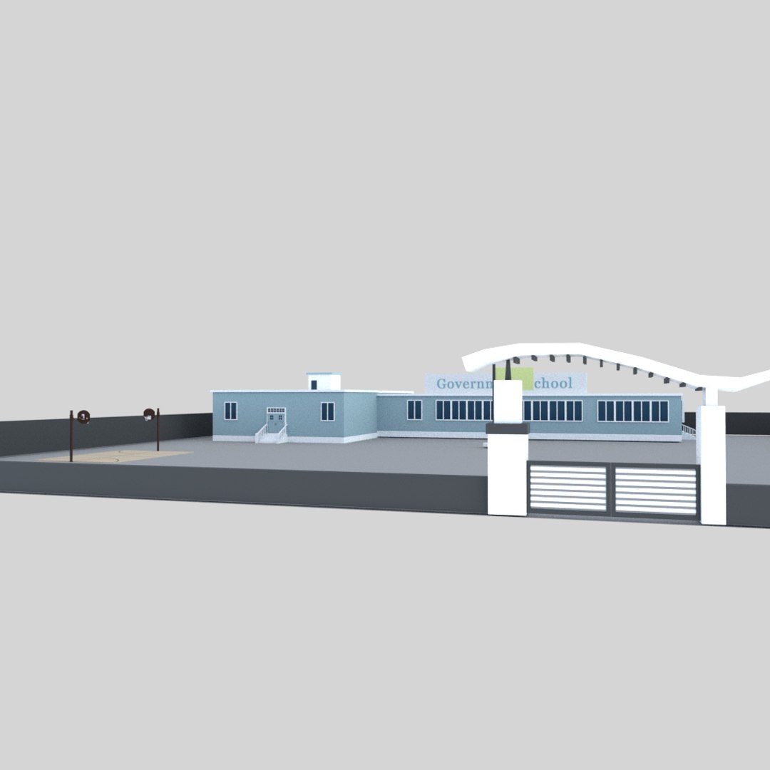 School Model - TurboSquid 1376476