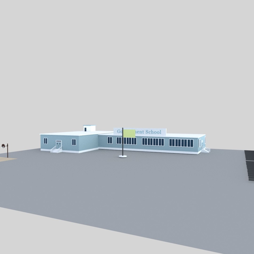 School Model - TurboSquid 1376476