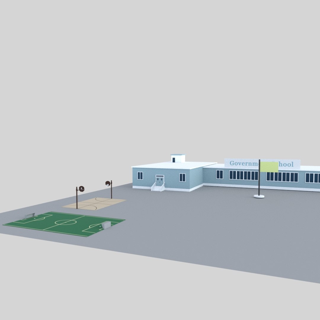 School Model - TurboSquid 1376476
