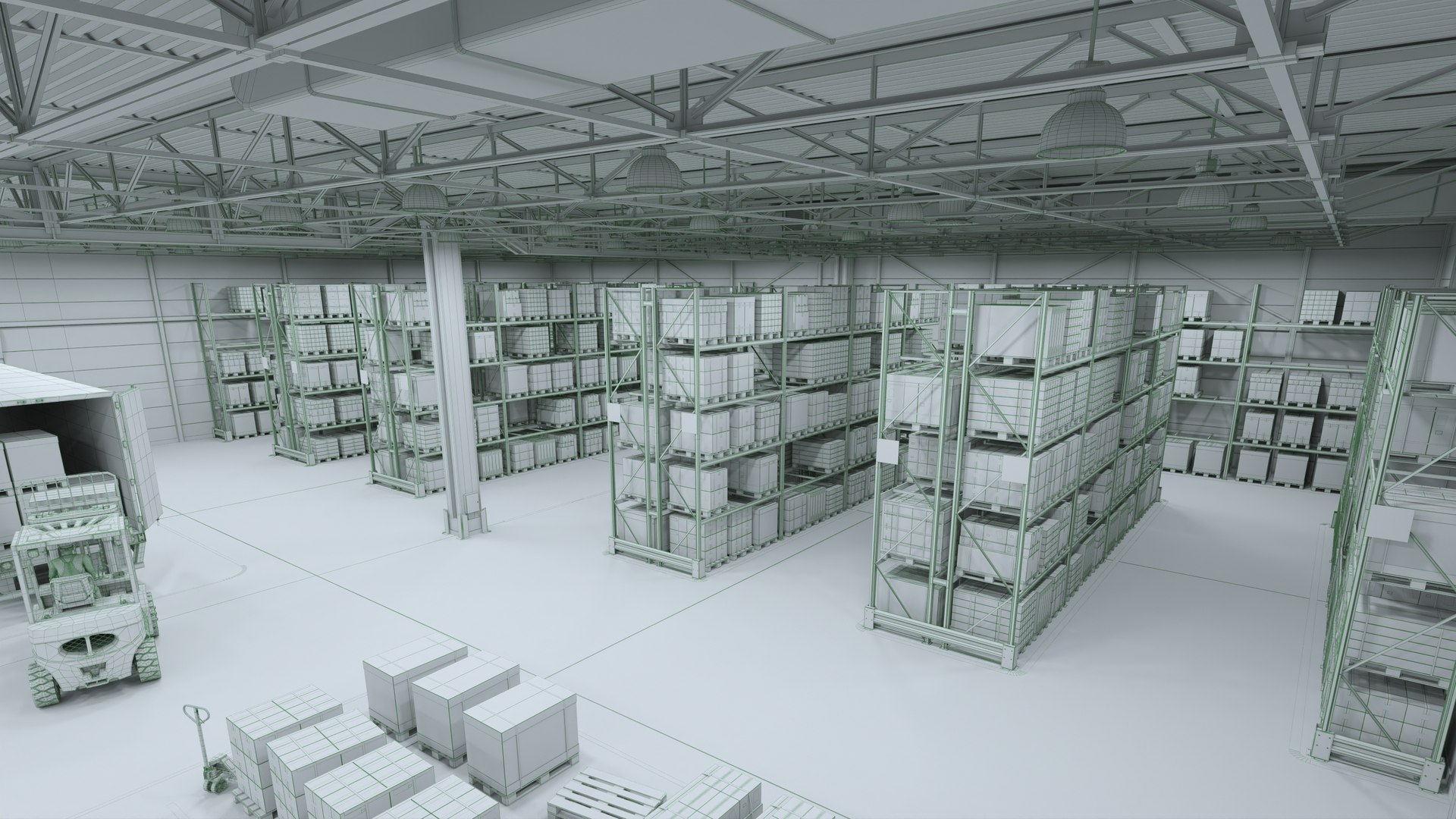 Warehouse Interior 3D model - TurboSquid 2084477