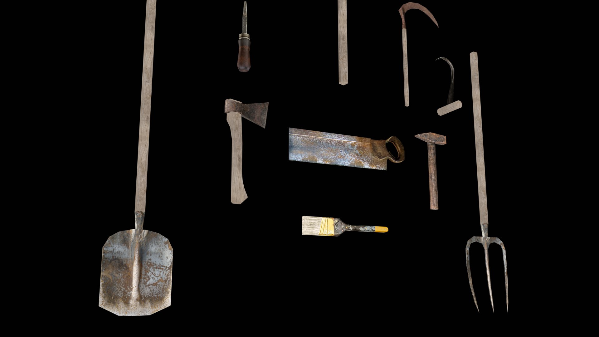 Tools Low Poly Game Ready Model - TurboSquid 2153954