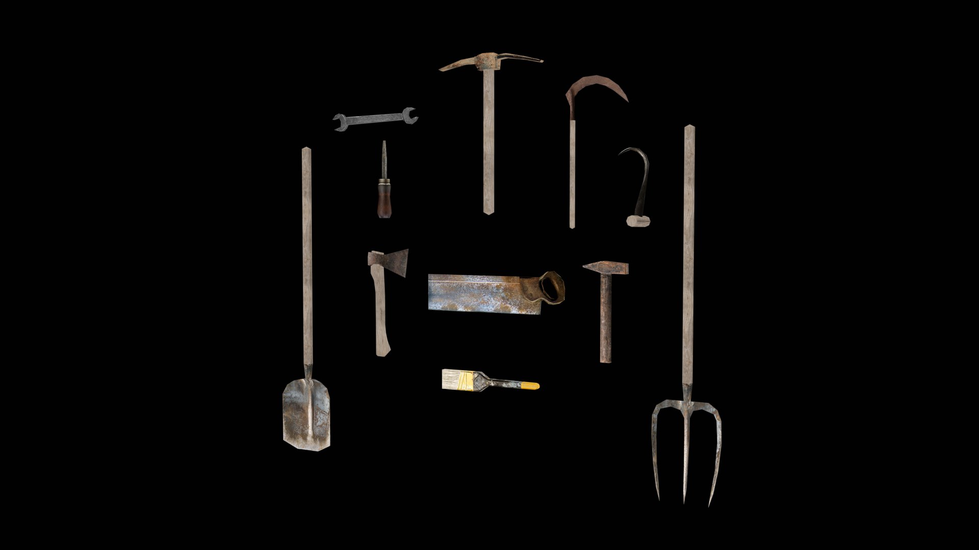 Tools Low Poly Game Ready Model - TurboSquid 2153954