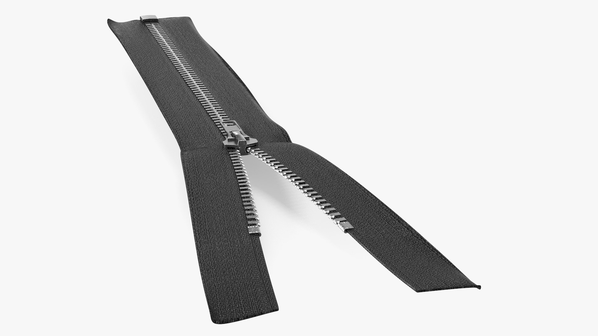 Open Zipper 3D Model - TurboSquid 2116307