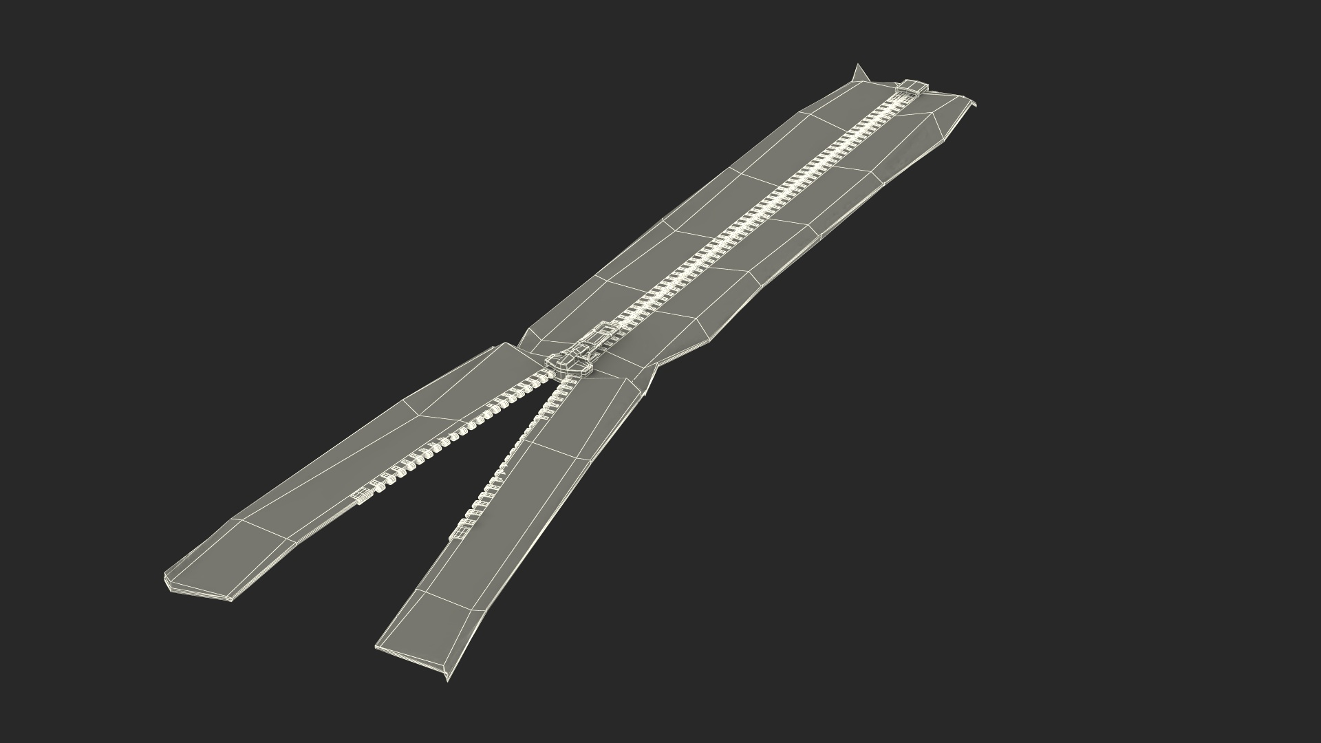 Open Zipper 3D Model - TurboSquid 2116307