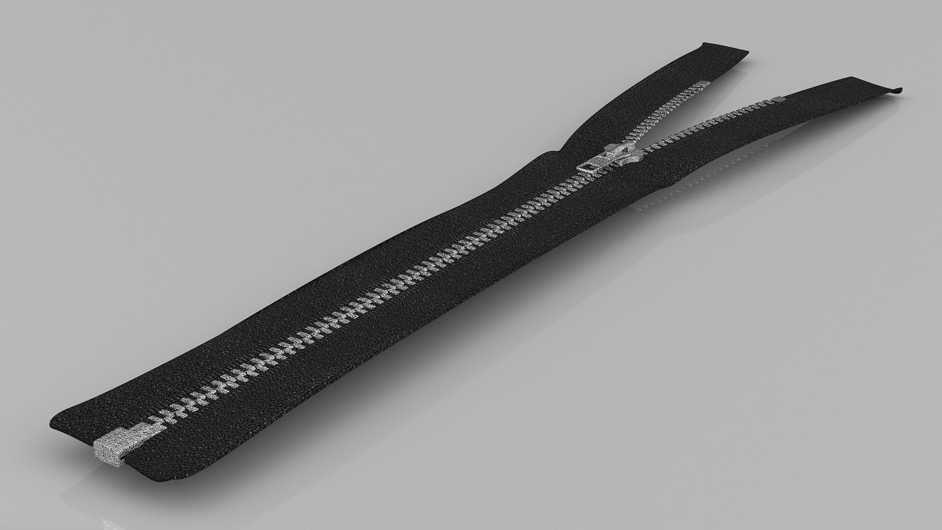 Open Zipper 3D Model - TurboSquid 2116307