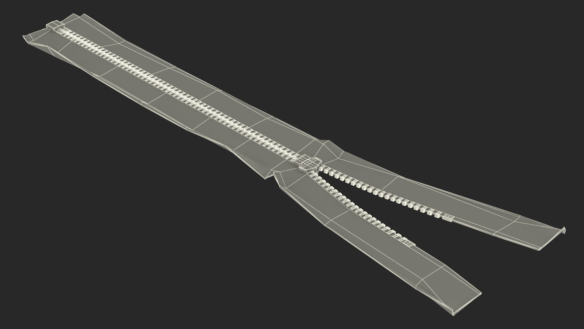 Open Zipper 3D Model - TurboSquid 2116307