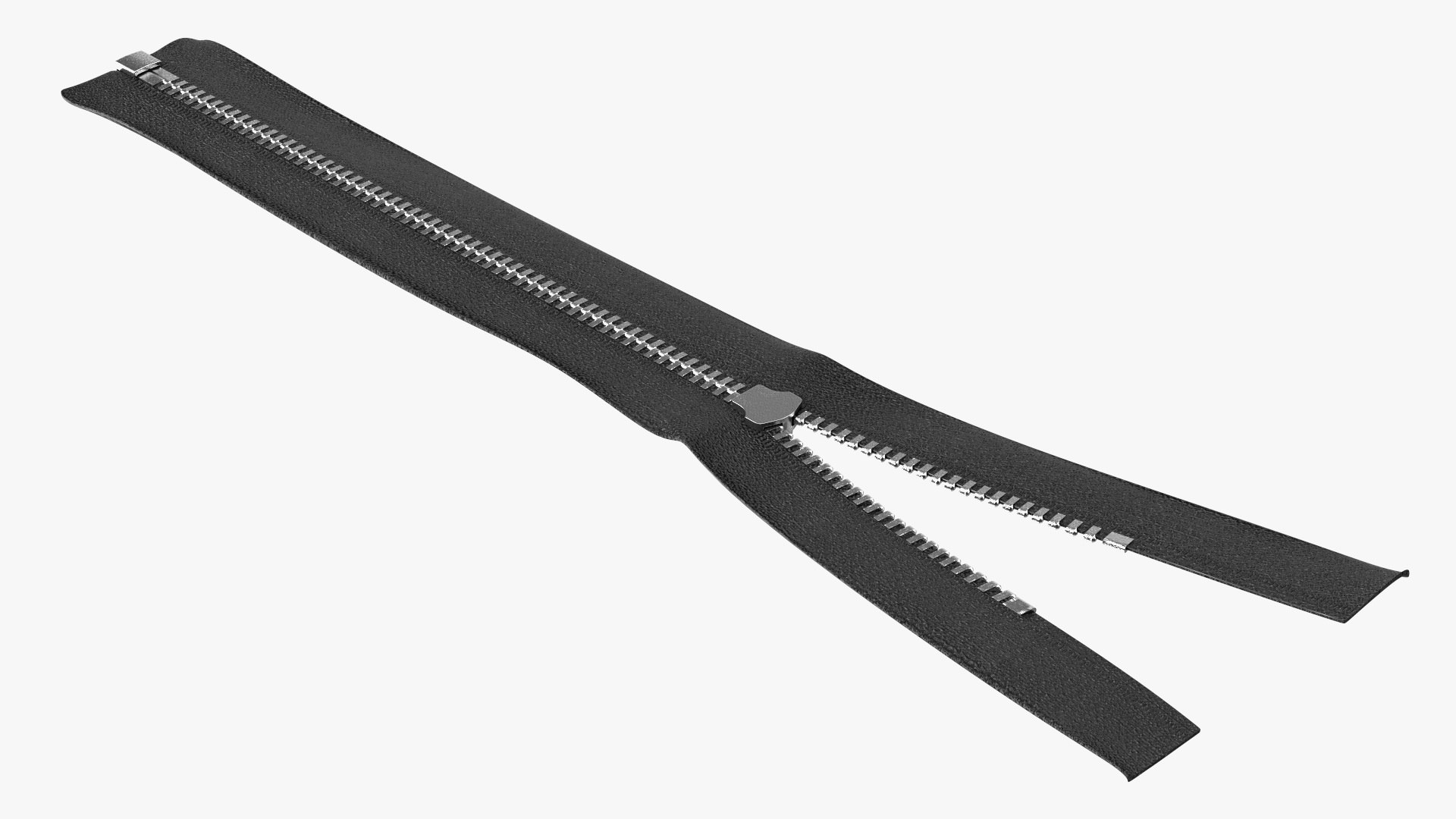 Open Zipper 3D Model - TurboSquid 2116307