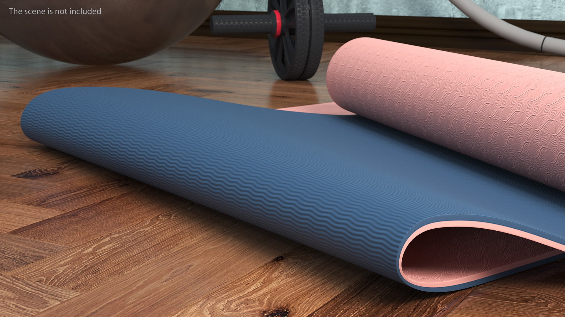 3D Yoga Mat Folded Pink - TurboSquid 1905375