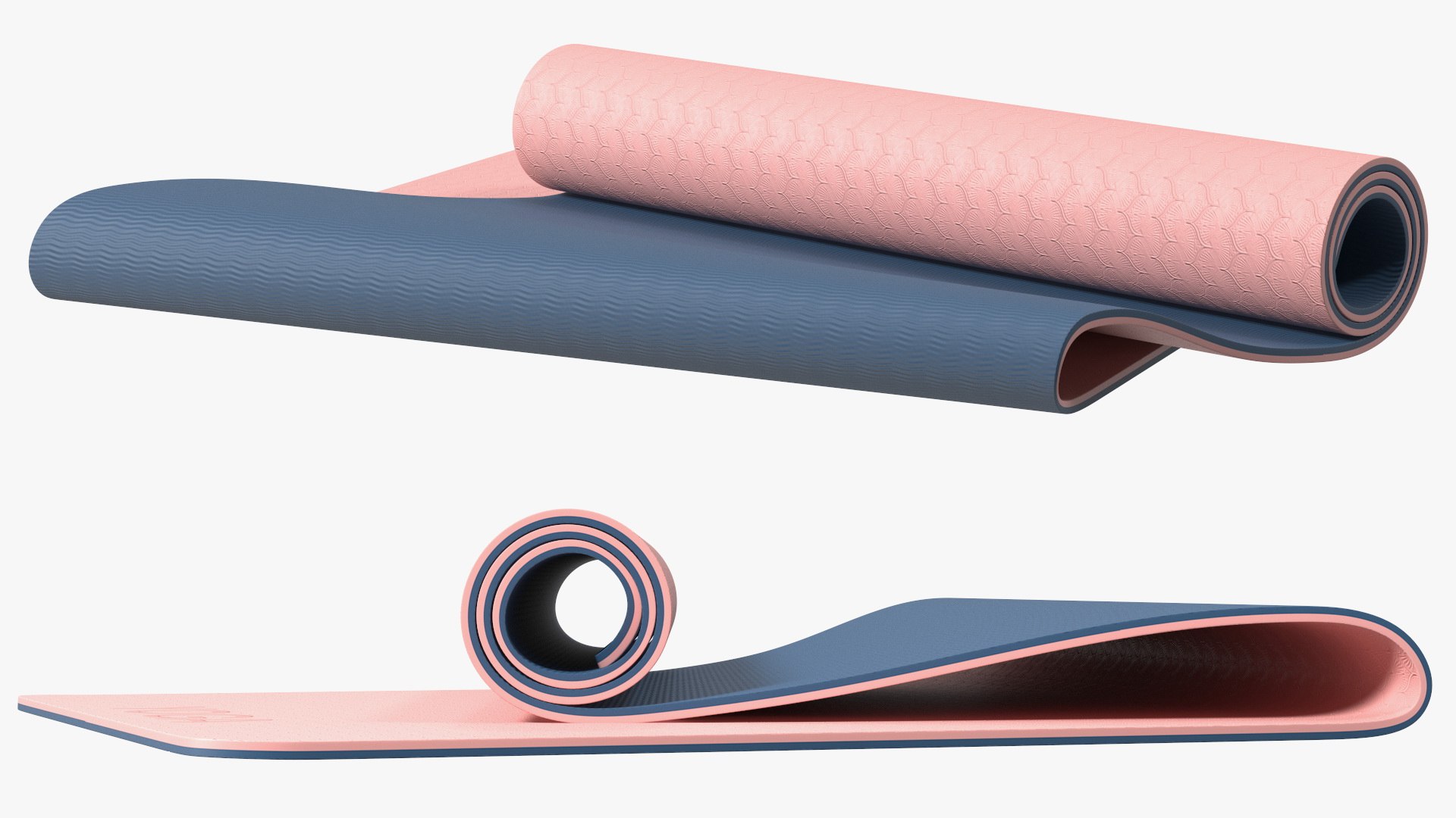 3D Yoga Mat Folded Pink - TurboSquid 1905375