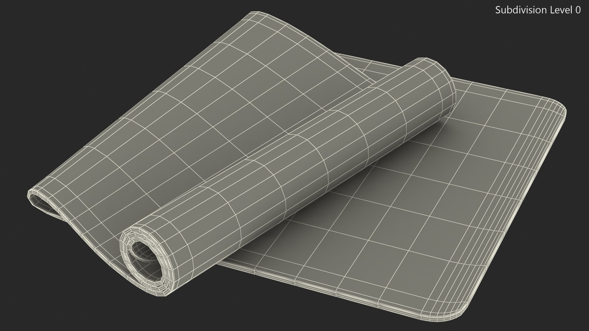 3D Yoga Mat Folded Pink - TurboSquid 1905375