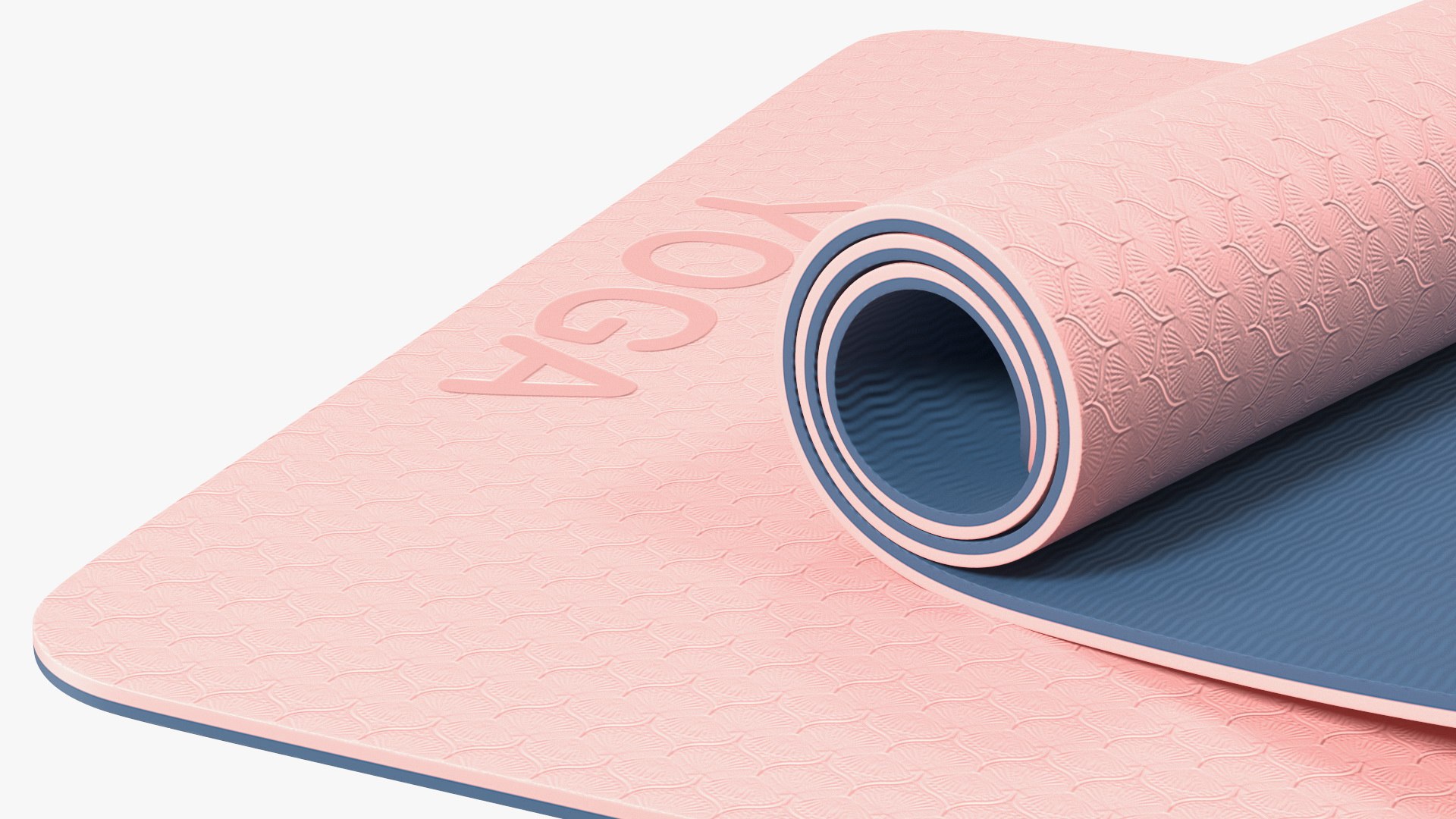 3D Yoga Mat Folded Pink - TurboSquid 1905375