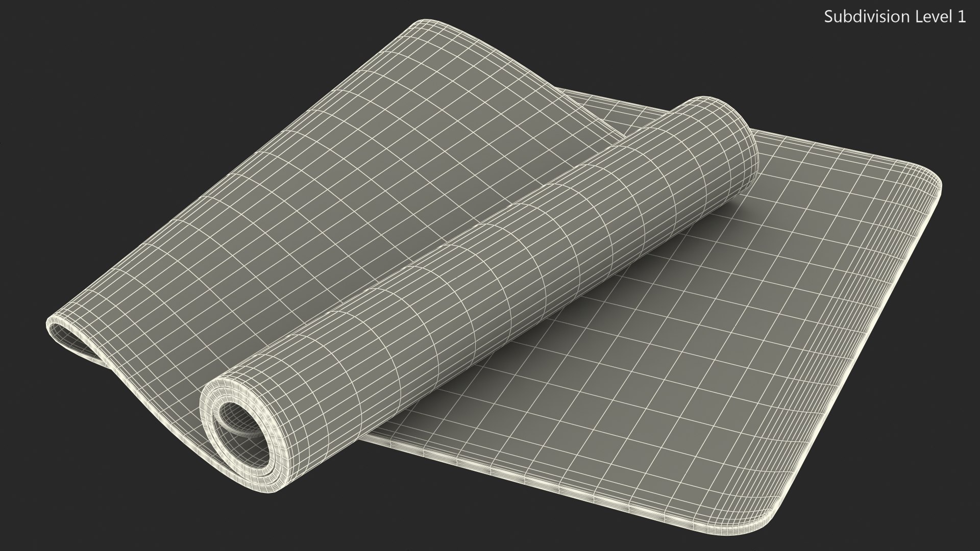 3D Yoga Mat Folded Pink - TurboSquid 1905375