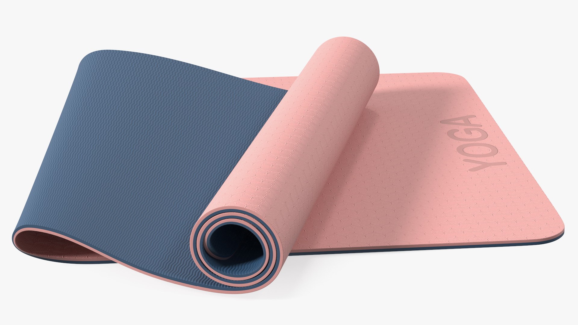 3D Yoga Mat Folded Pink - TurboSquid 1905375