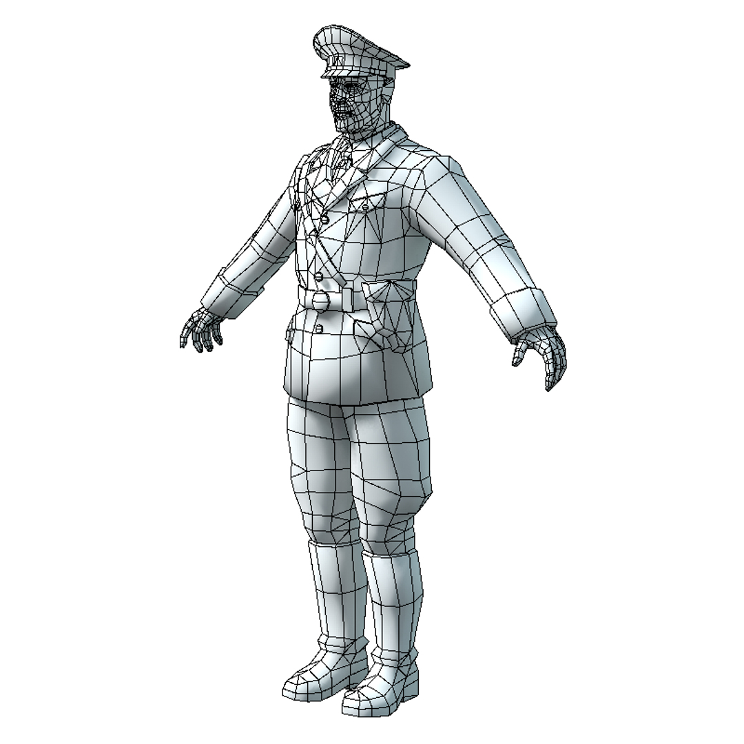 3d Model Officier Ss