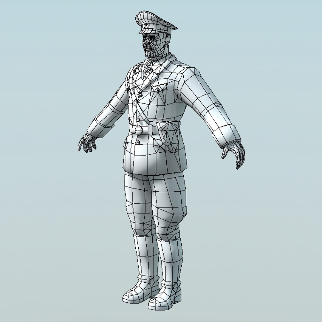 3d Model Officier Ss