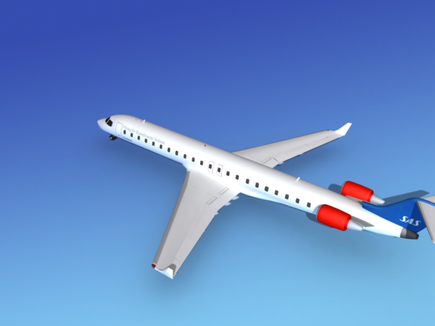 3d Model Crj900 Bombardier